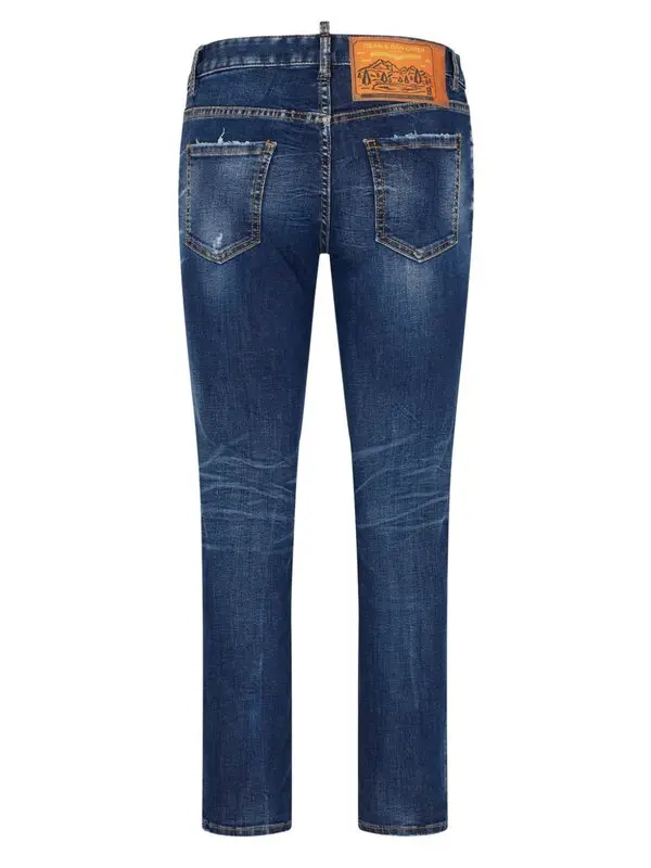 Dsquared2 Faded Slim-cut Jeans - Blue