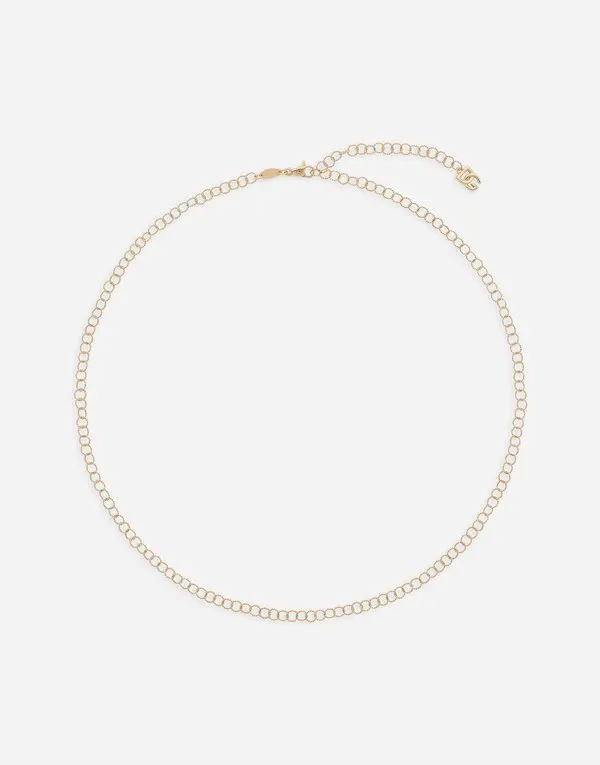 Dolce & Gabbana Lettering Chain Necklace - Gold
