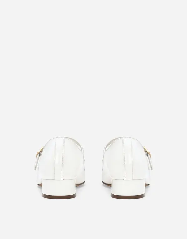 Dolce & Gabbana Patent Leather Ballet Flats With Heel