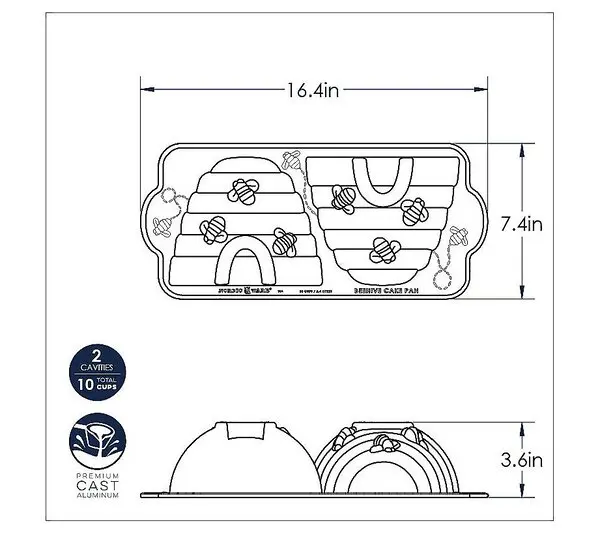 NORDICWARE Beehive Pan