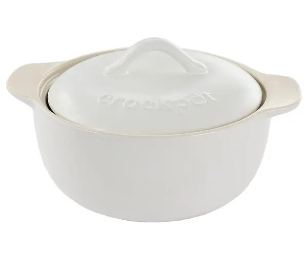 CROCK-POT Artisan 2.3 Quart Round Stoneware Cas Serole With Lid - One-color