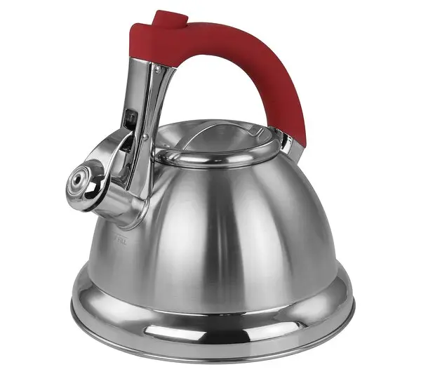 MR. COFFEE 1.8 Quart Stainless Steel Whistling Tea Kettle - Silver