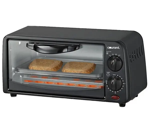 COURANT 2-slice Compact Toaster Oven, Toast, Ba Ke, And Broil - One-color