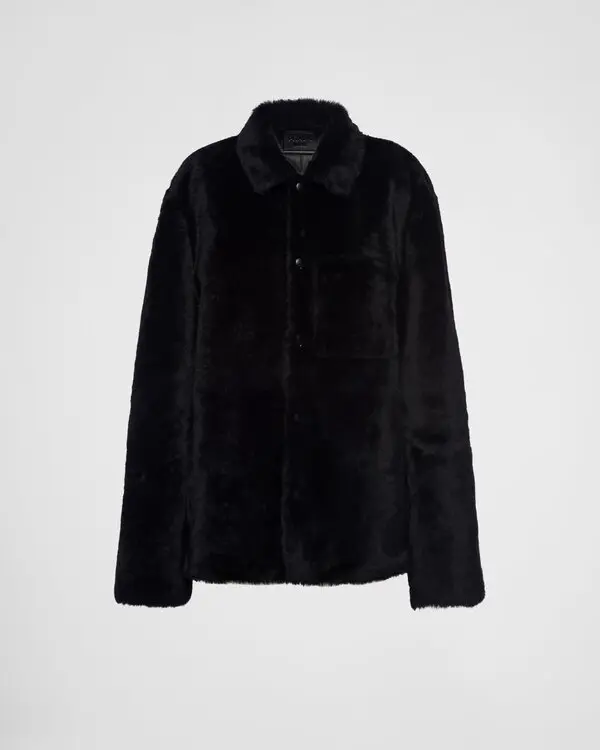 Prada Shearling Blouson Jacket