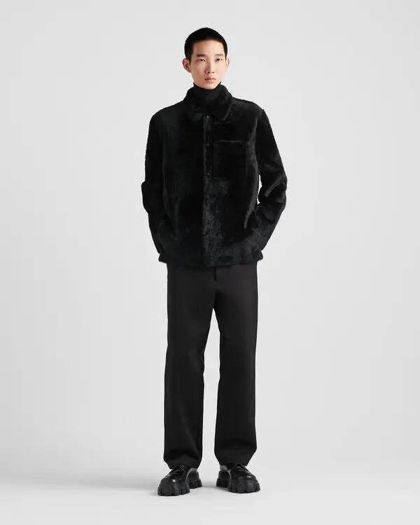 Prada Shearling Blouson Jacket