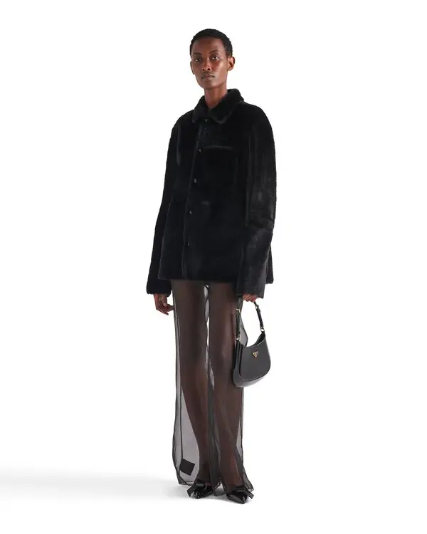 Prada Shearling Blouson Jacket