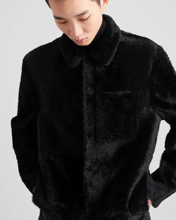 Prada Shearling Blouson Jacket