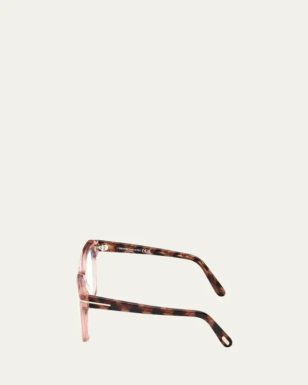 TOM FORD Two-tone Cat-eye Blue Light Glasses