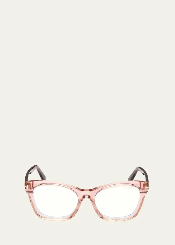 TOM FORD Two-tone Cat-eye Blue Light Glasses