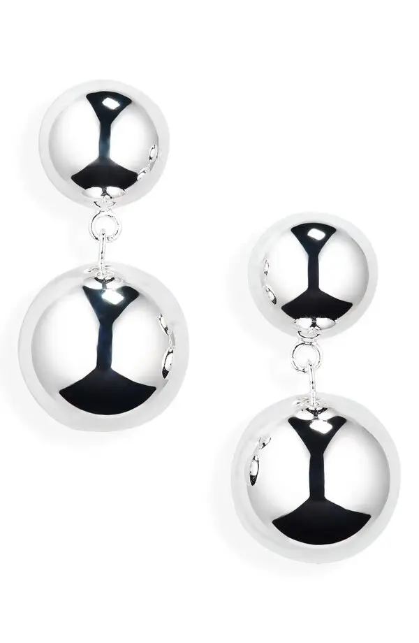 Lié Studio The Caroline Drop Earrings - Silver