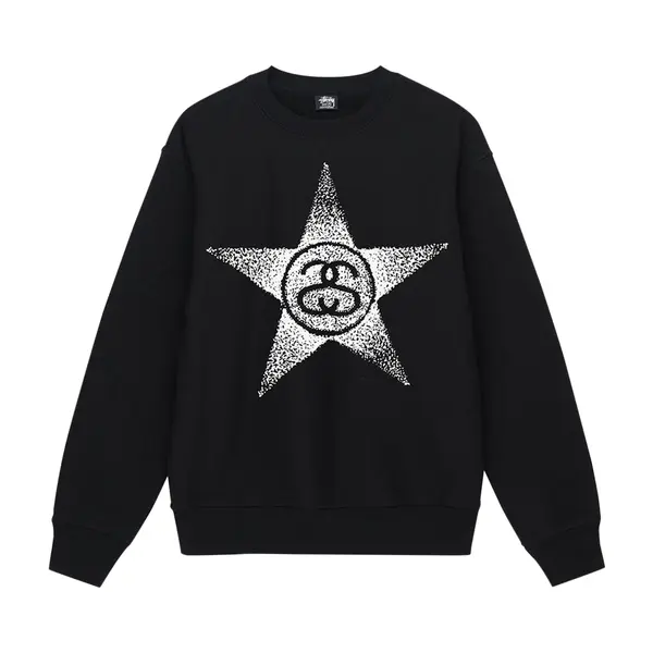 StÜssy Stars Crew - Black
