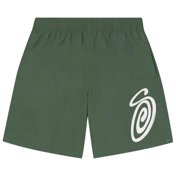 StÜssy Curly S Water Short 'pine - Green