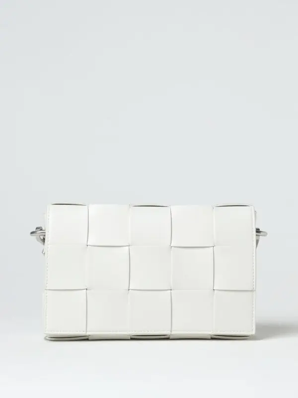 Bottega Veneta Cassette Shoulder Bag - White
