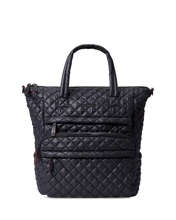 Mz Wallace Metro Quilted Utility Backpack - Black