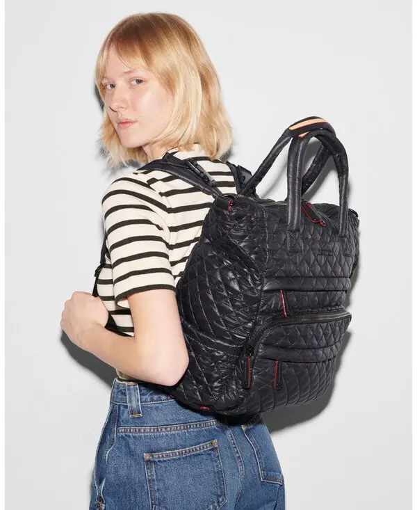 Mz Wallace Metro Quilted Utility Backpack