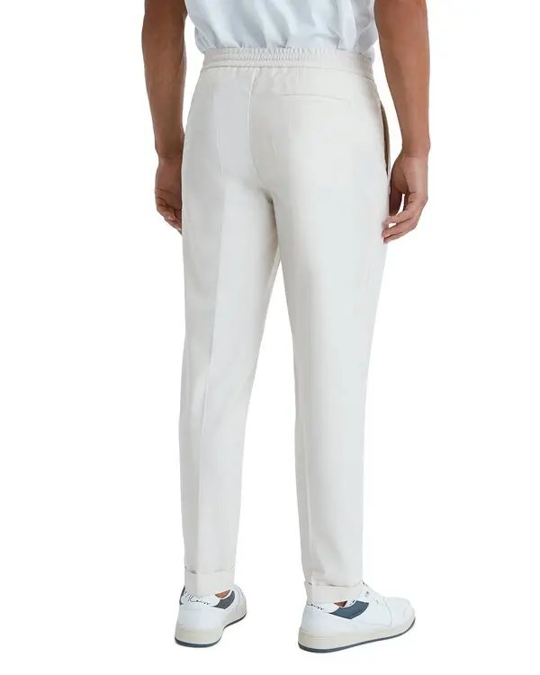 REISS Brighton Relaxed Fit Pleated Trousers - Ecru