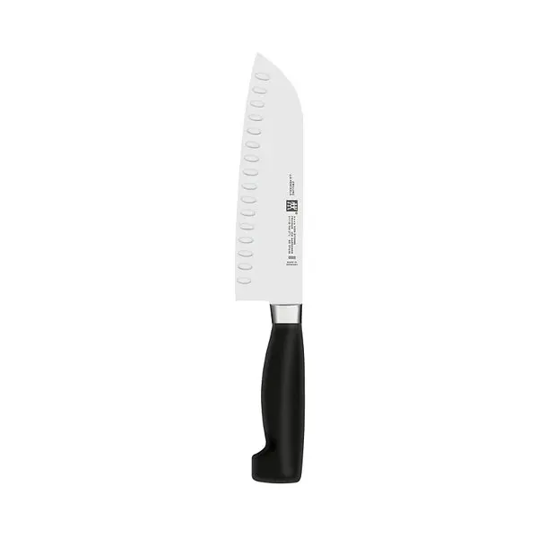 ZWILLING J. A. Henckels Twin Four Star 7 Hollow Edge Santoku - Silver
