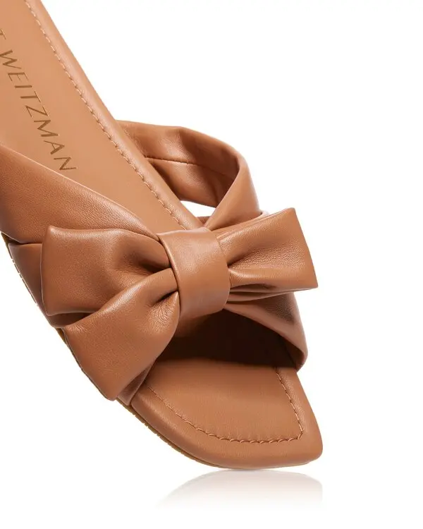 STUART WEITZMAN Sofia Slip-on Bow Slide Sandals