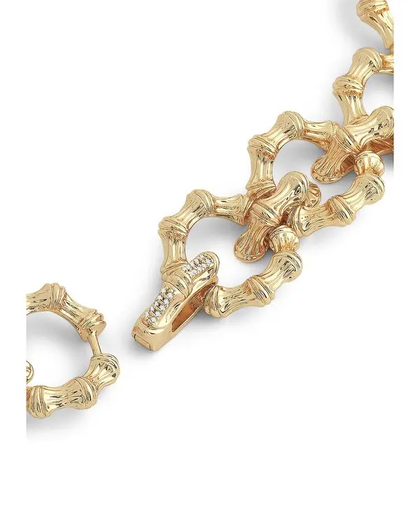 ANABEL ARAM Sculpted Bamboo Chain Necklace