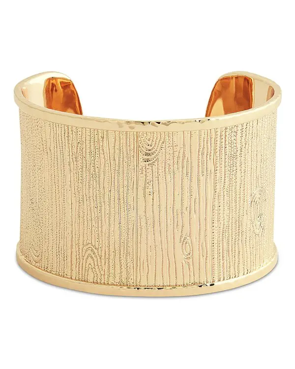 ANABEL ARAM Enchanted Forest Bark Cuff Bracelet - Gold