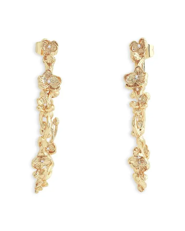 ANABEL ARAM Orchid Hoop Earrings