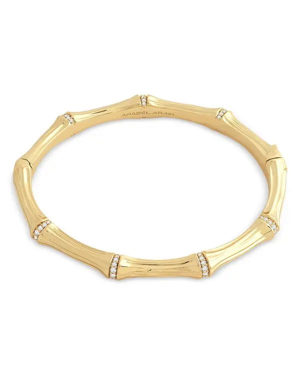 ANABEL ARAM Sculpted Bamboo Bangle Bracelet