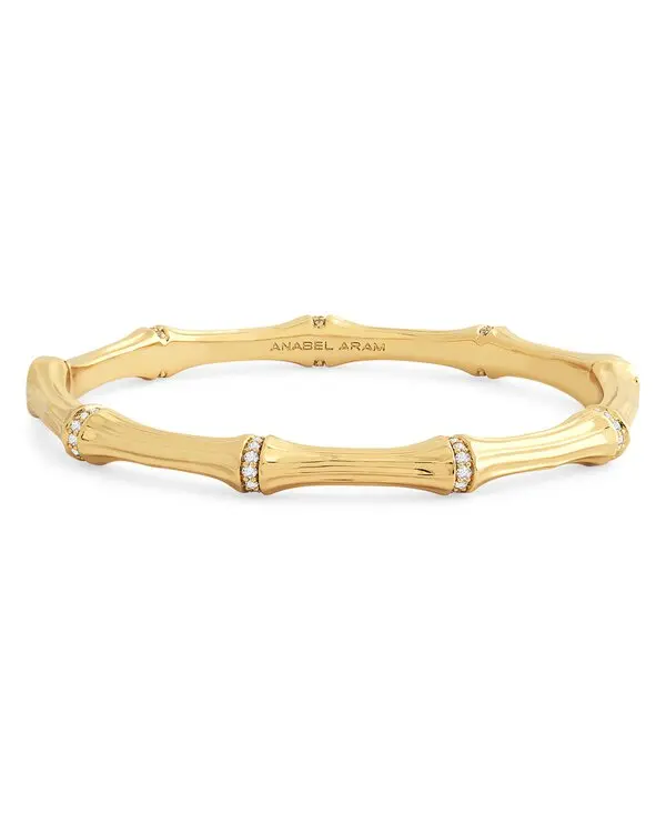 ANABEL ARAM Sculpted Bamboo Bangle Bracelet