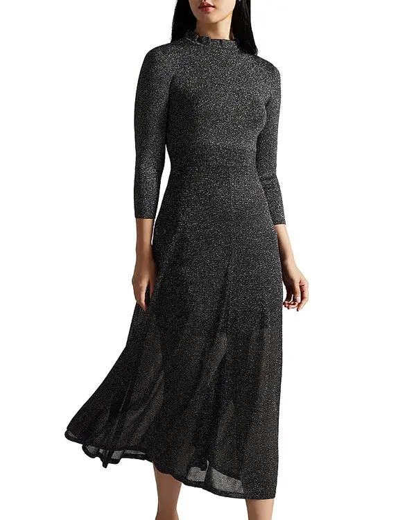Ted Baker London Kannie Metallic Midi Dress