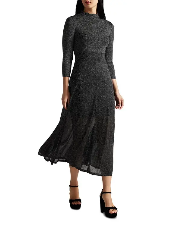 Ted Baker London Kannie Metallic Midi Dress