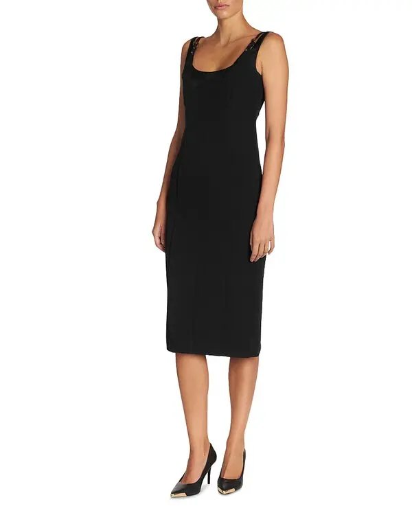 Versace Cady Belted Strap Dress