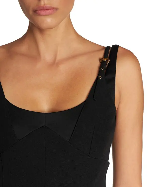 Versace Cady Belted Strap Dress