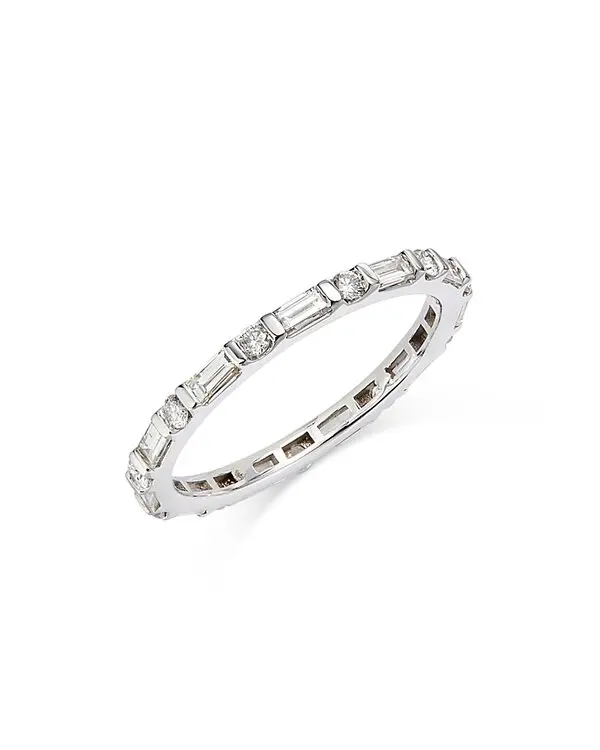 Bloomingdale'S Diamond Eternity Ring 0.75 Tcw - White