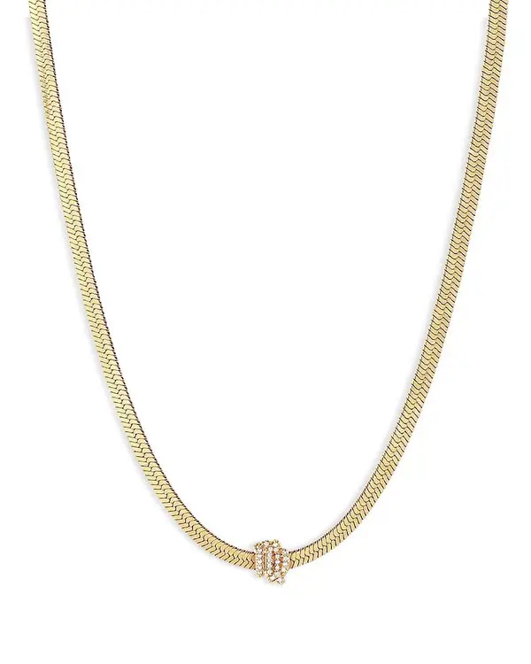 Ettika Zodiac Herringbone Necklace - Virgo