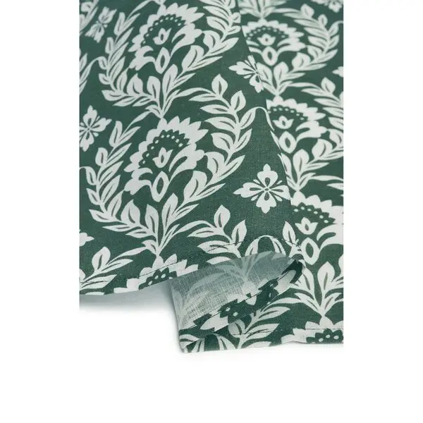 La DoubleJ Garland Large Linen Napkins, Set Of 6 - Green Garland
