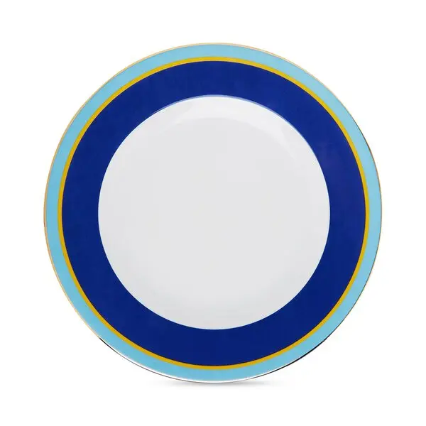La DoubleJ Painted Trim Dinner Plates, Set Of 2