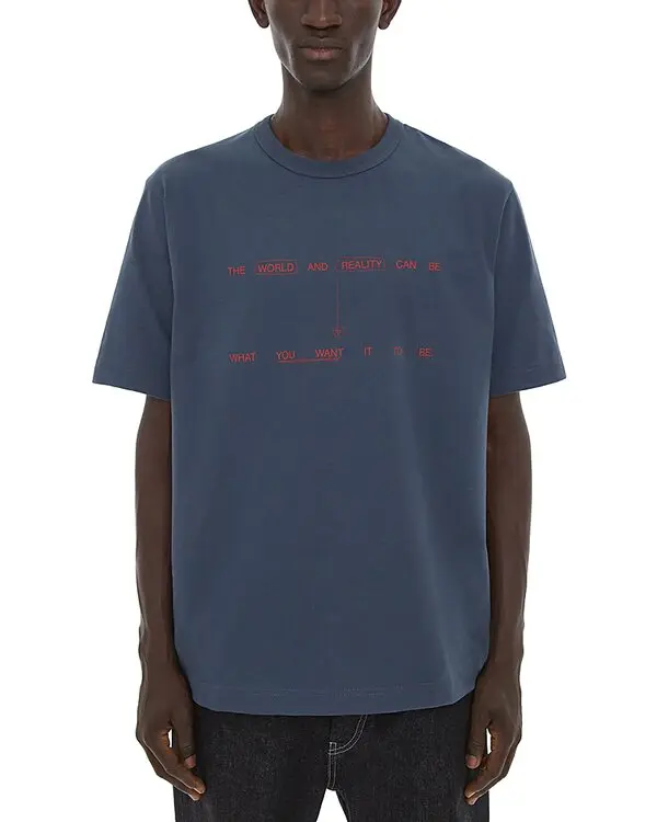 Helmut Lang Oversized Short Sleeve Graphic Tee