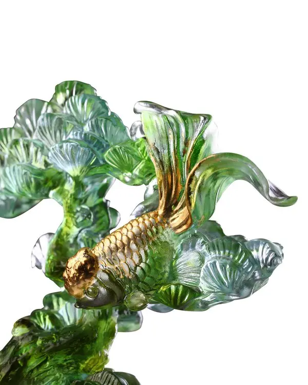 LIULI Evergreen Prosperity Crystal Figure - Green