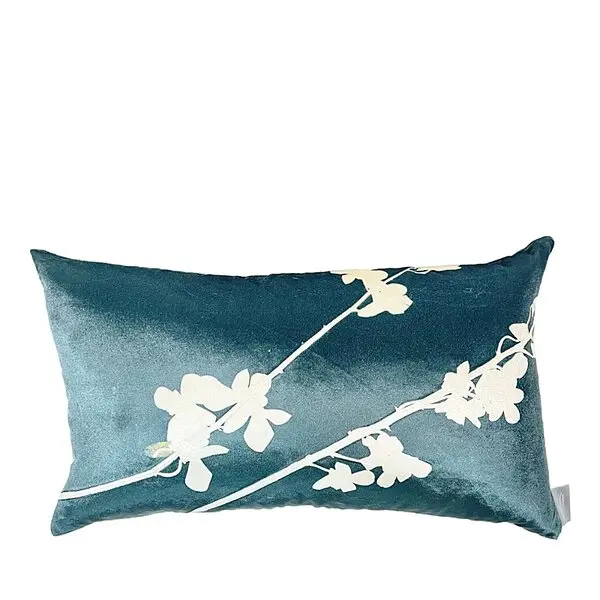 AVIVA STANOFF Orchid Signature Velvet Collection Pillow, 12 X 20 - Malachite