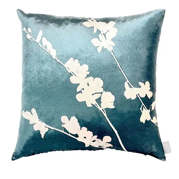 AVIVA STANOFF Orchid Signature Velvet Collection Pillow, 20 X 20 - Malachite