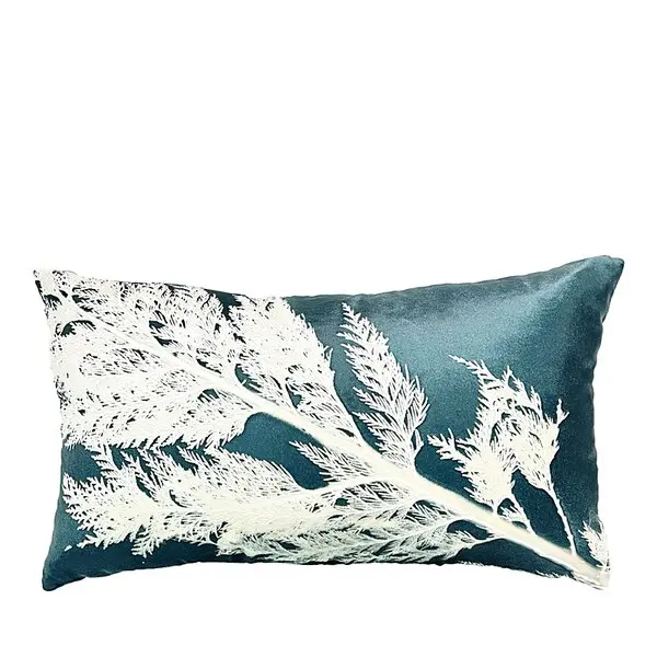 AVIVA STANOFF Forest Signature Velvet Collection Pillow, 12 X 20 - Malachite