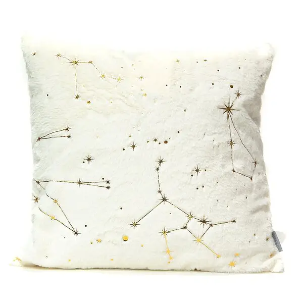 AVIVA STANOFF Zodiac Pillow, 20 X 20 - Ivoir/gold