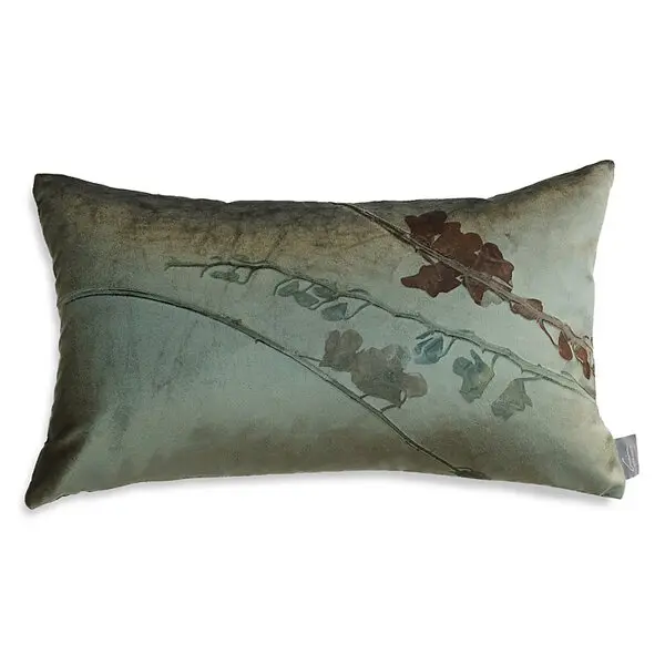 AVIVA STANOFF Kohl Orchid Signature Velvet Collection Pillow 12 X 20 - Cinder