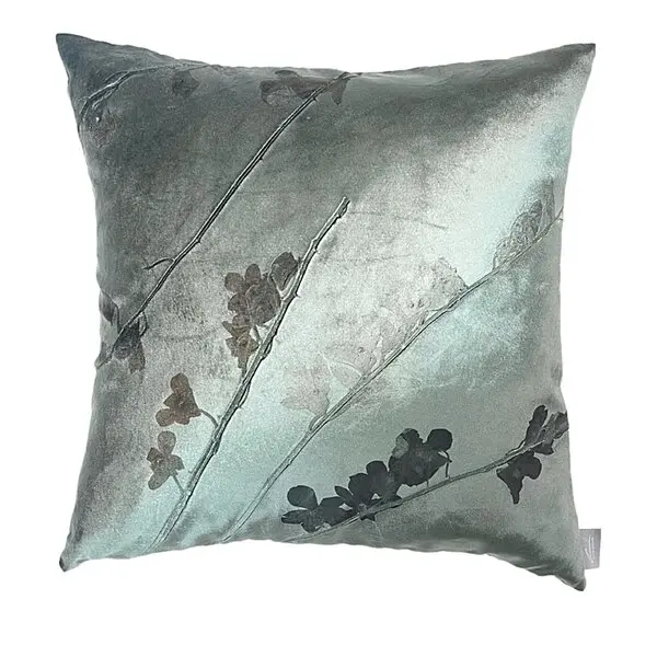 AVIVA STANOFF Kohl Orchid Signature Velvet Collection Pillow, 20 X 20 - Cinder
