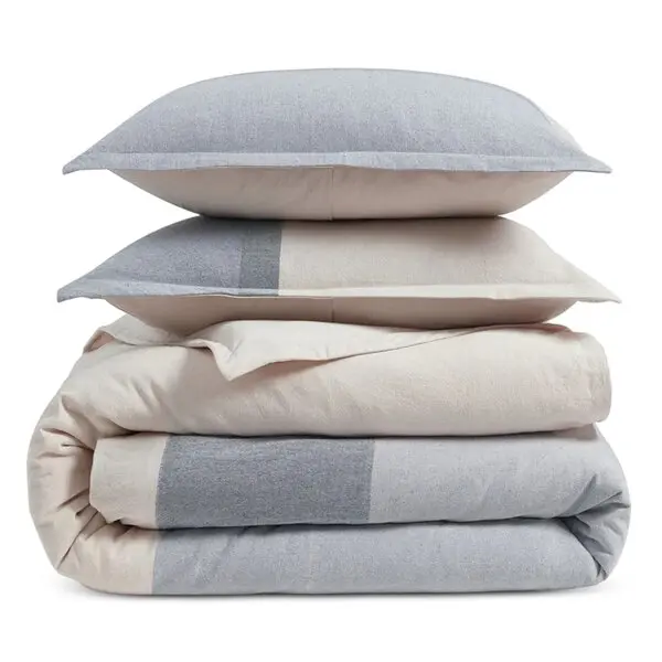 Dkny Pure Color Blocked Duvet Cover Set, King