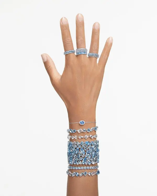 SWAROVSKI Gema Link Bracelet - Blue/silver