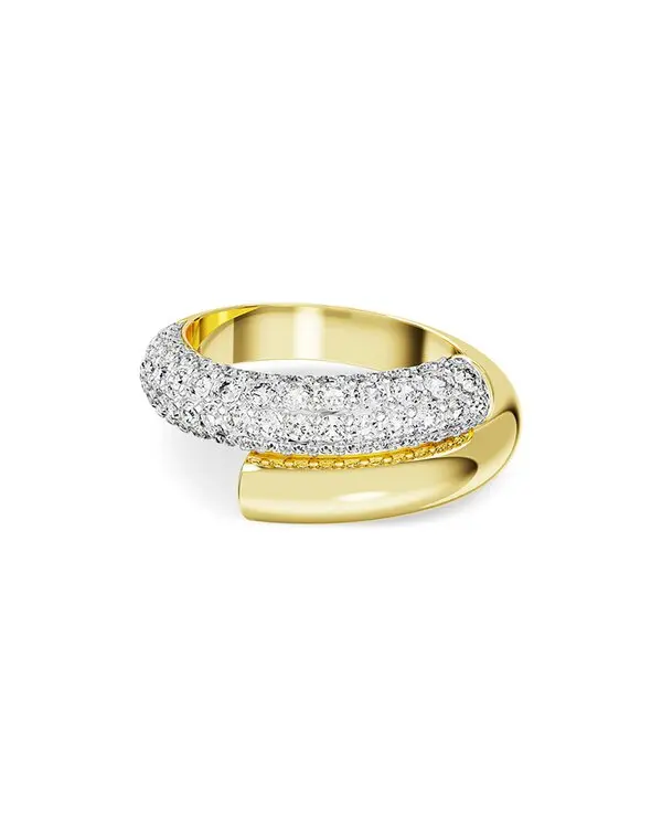 SWAROVSKI Dextera Crystal Bypass Ring - Gold