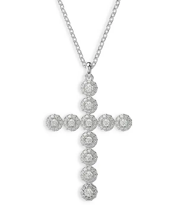 SWAROVSKI Insigne Crystal Cross Pendant Necklace - Silver