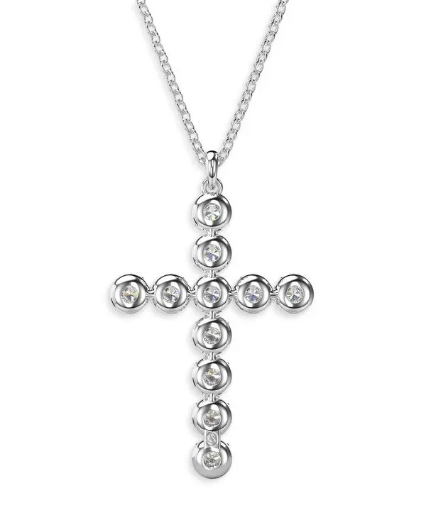 SWAROVSKI Insigne Crystal Cross Pendant Necklace, 15.75-18.5