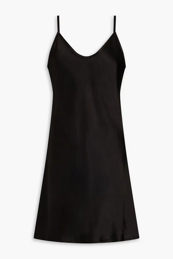 Satincrepe Mini Slip Dress