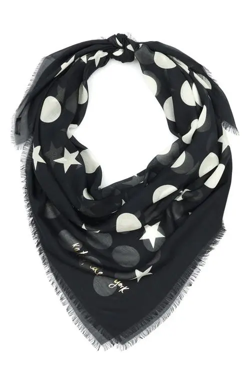 Kate Spade New York Gradient Stars & Dots Scarf